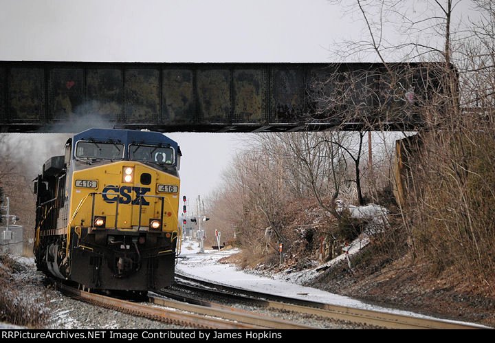 CSXT U825-06 Jan 8th 2011